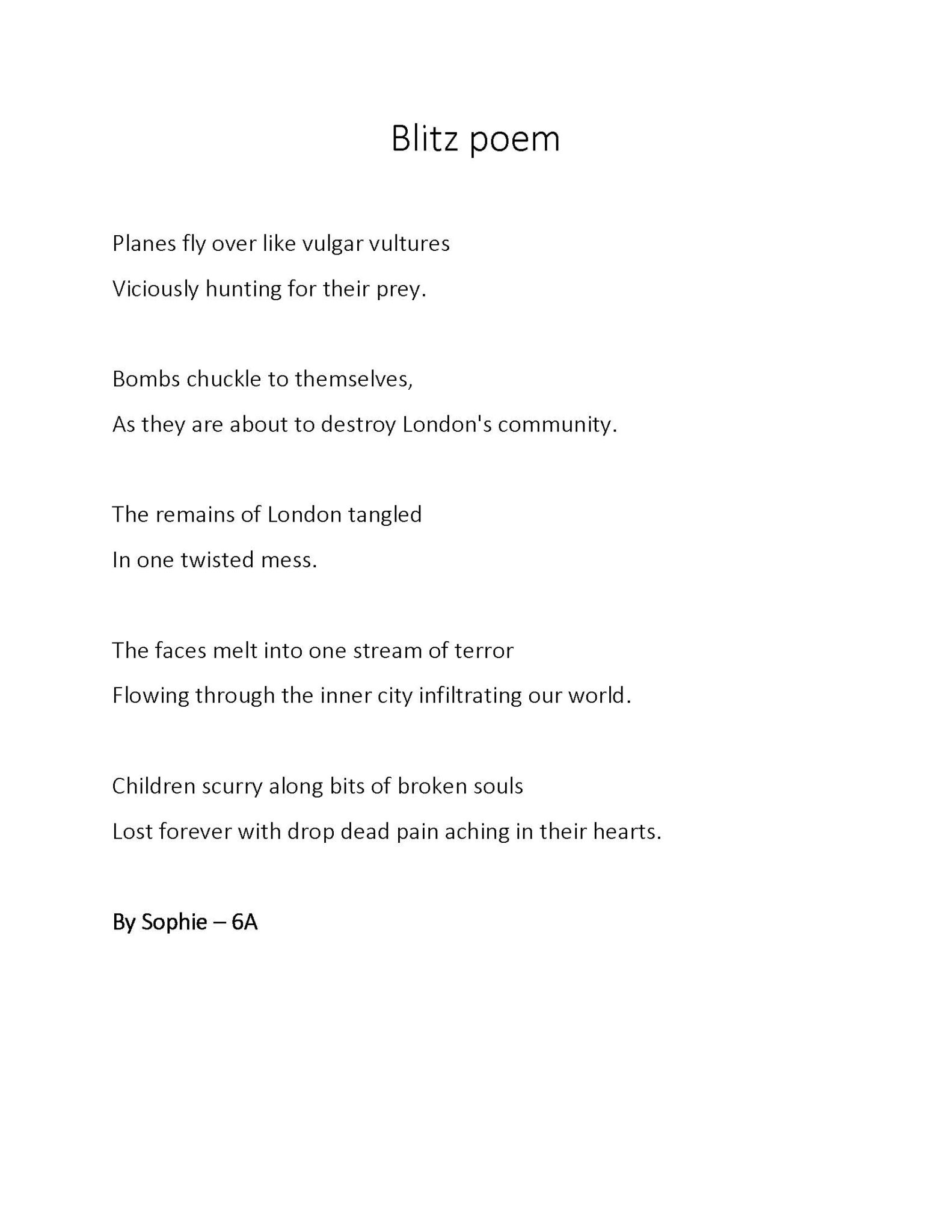 Perfect poems from Year 6 | Private School London | King Alfred School